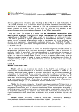 Plan Estratégico ADI-UNEFM 2016-2020 | PDF