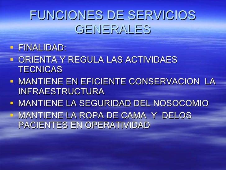 Plan estrategico de servicios generales