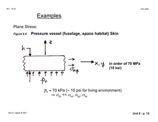Plane stress and plane strain | PDF