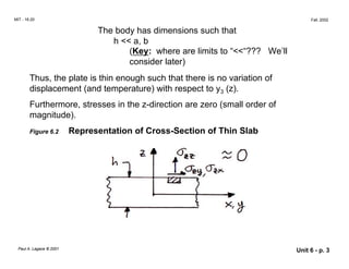 Plane stress and plane strain | PDF