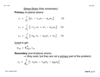 Plane stress and plane strain | PDF