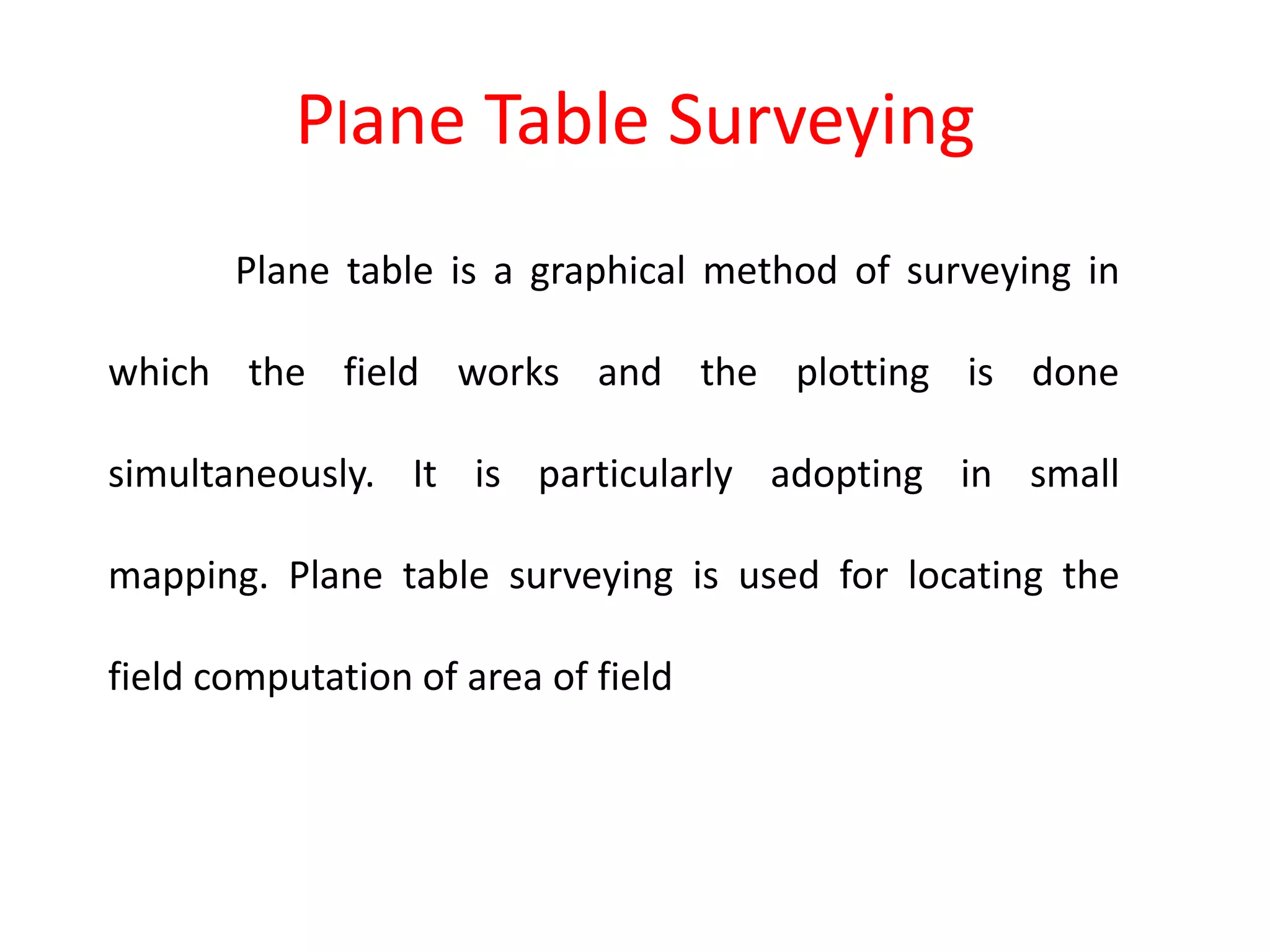 Plane table presentation 1 | PPT