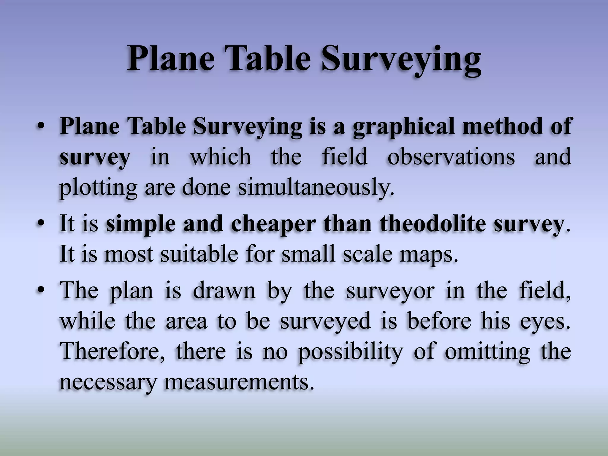 Plane Table Survey | PPTX