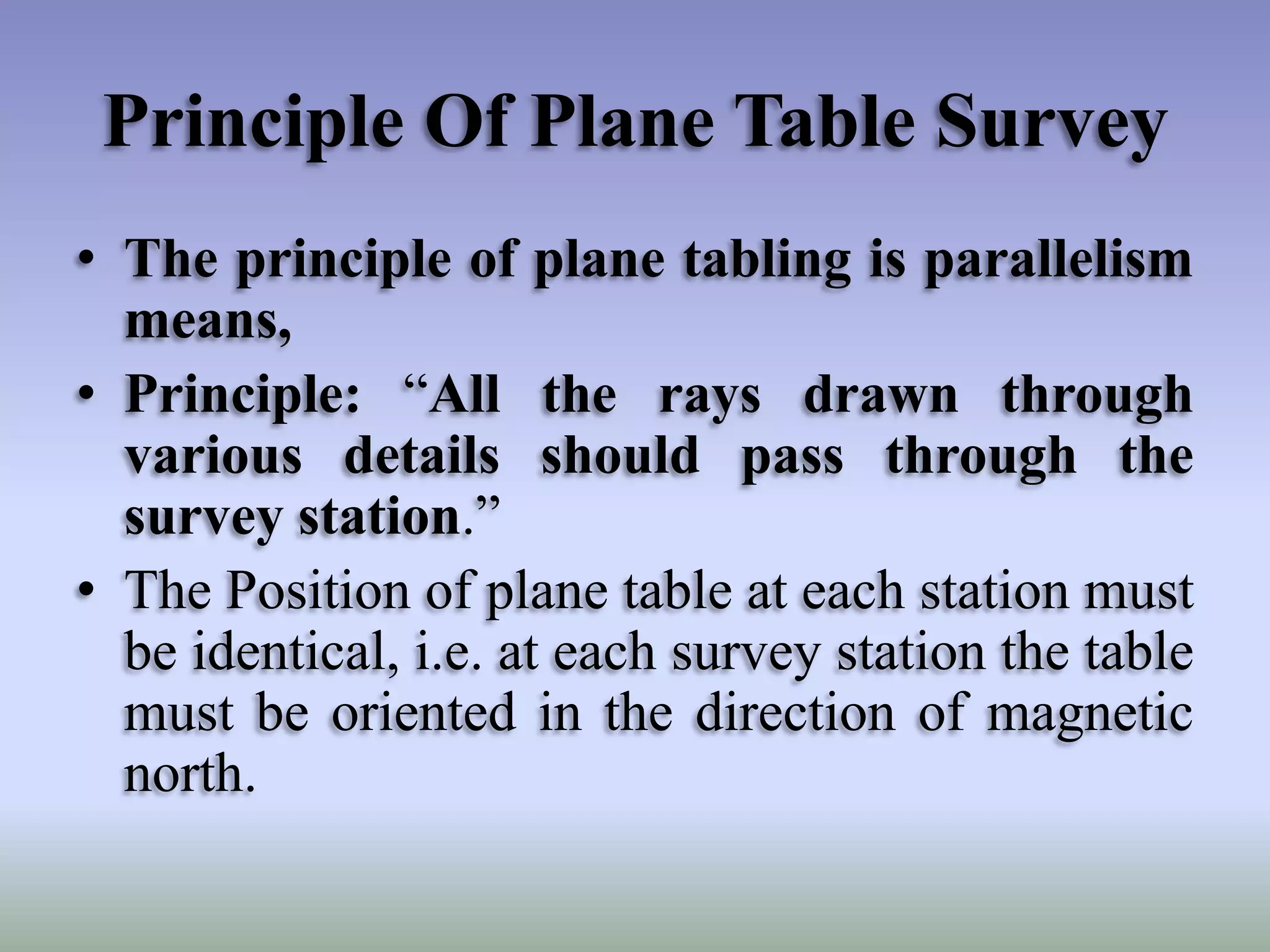 Plane Table Survey | PPTX