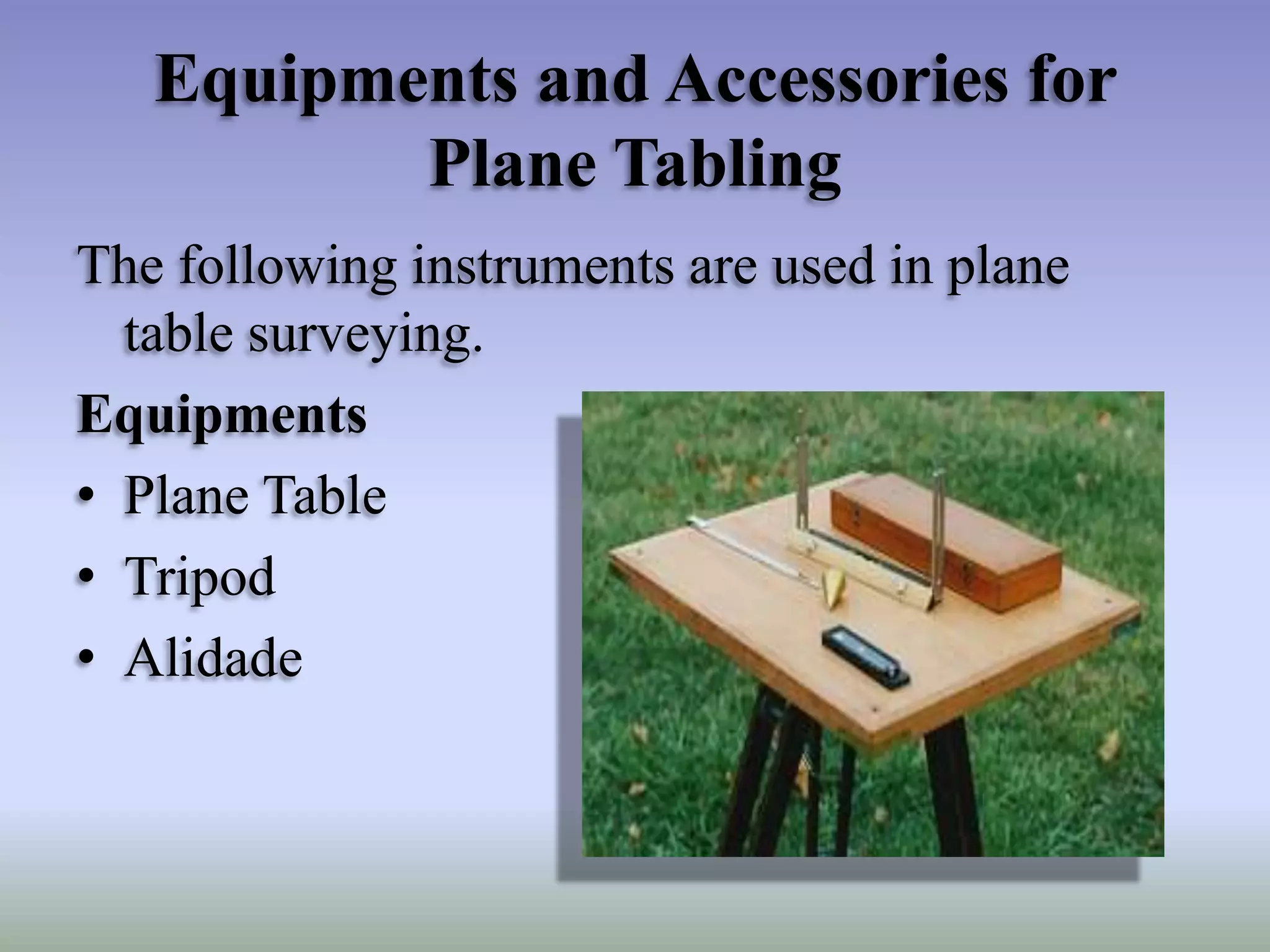 Plane Table Survey | PPTX