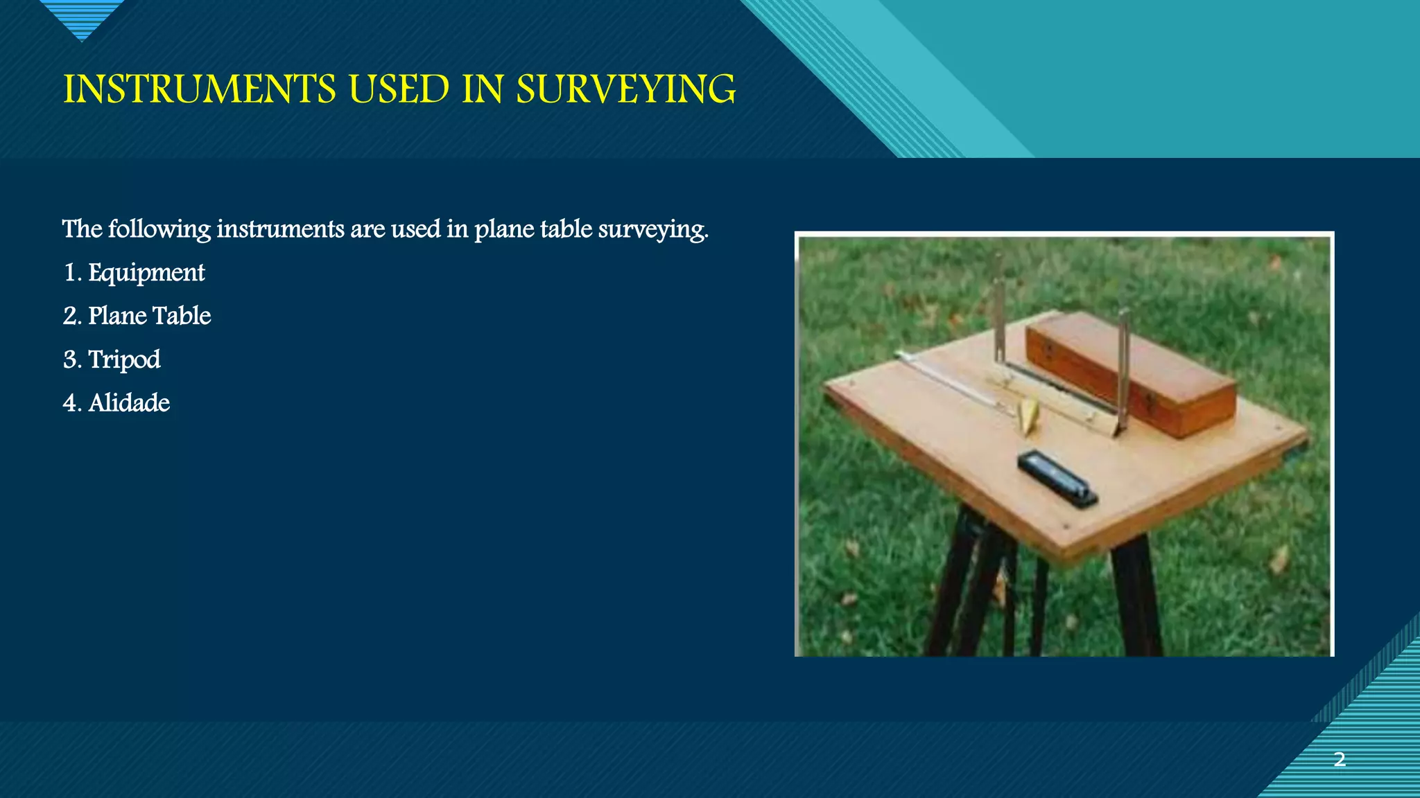 Plane table survey | PPTX