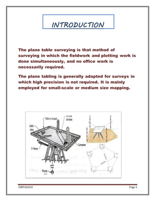 Plane table survey | DOCX