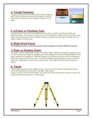 Plane table survey | DOCX | Geography | Science
