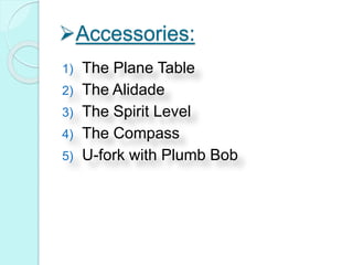Plane table surveying | PPTX | Geography | Science