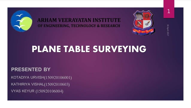 Plane table surveying | PPT