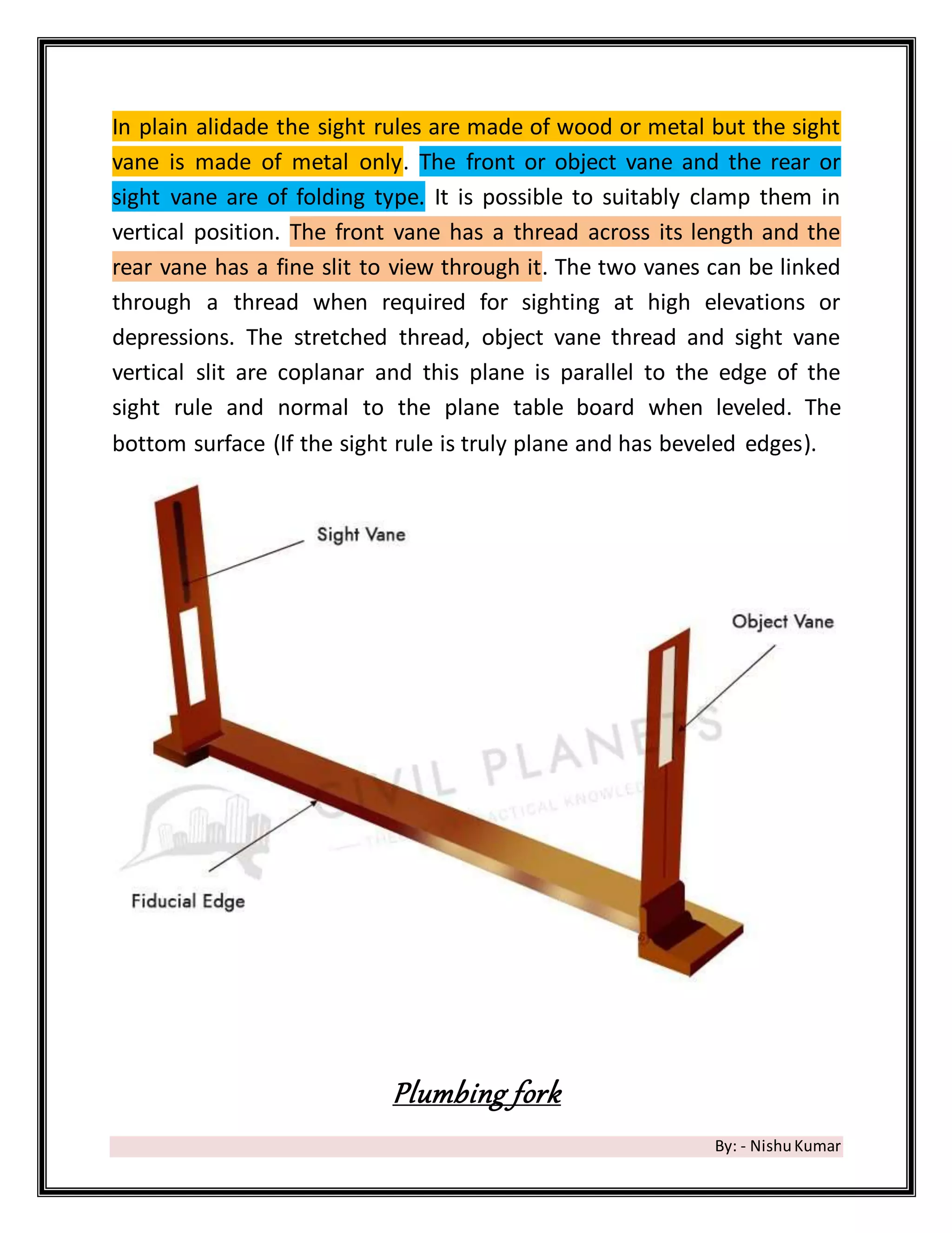 Plane table surveying | DOCX