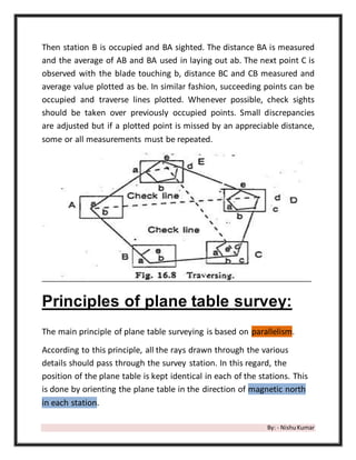 Plane table surveying | DOCX