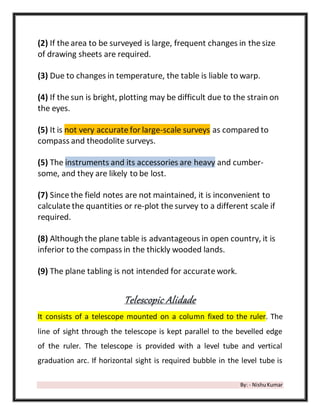 Plane table surveying | DOCX