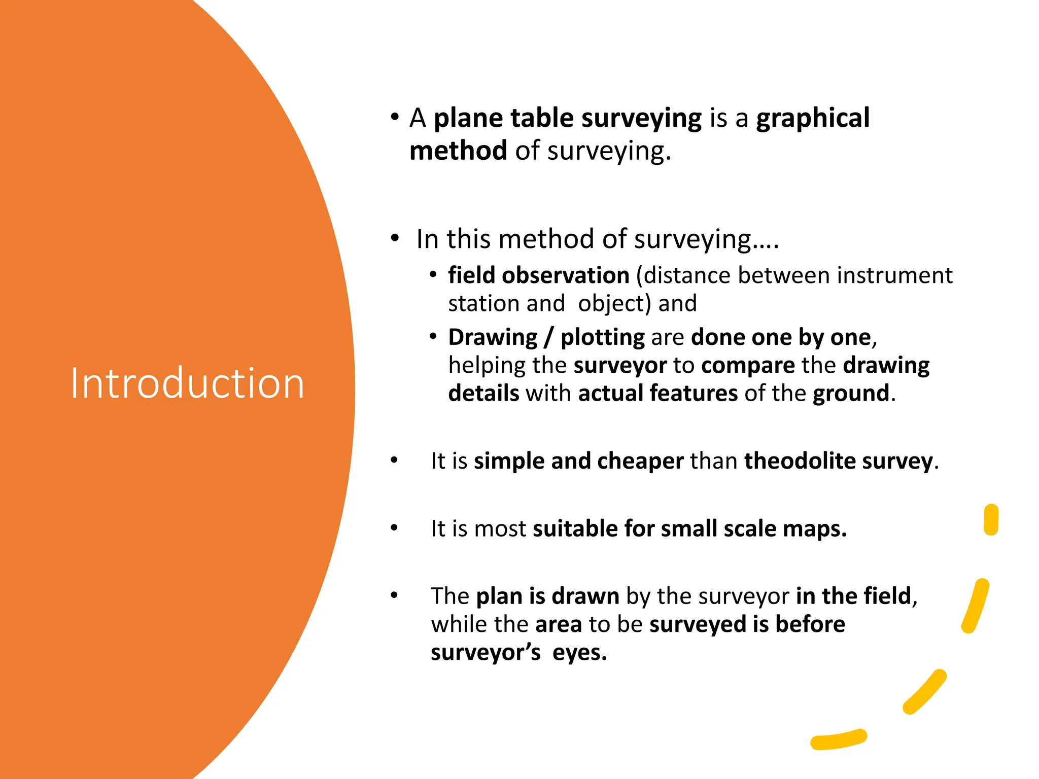 plane table surveying covers the Concept of surveying | PDF