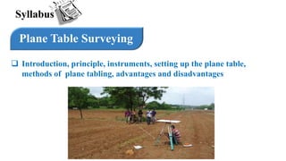 Plane table surveying | PPTX