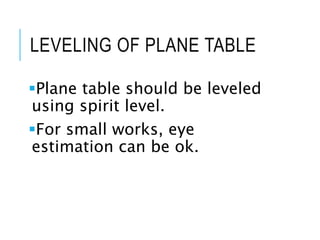 Plane table surveying project | PPT
