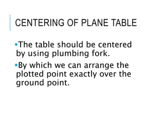 Plane table surveying project | PPT