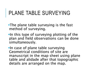 Plane table surveying project | PPT