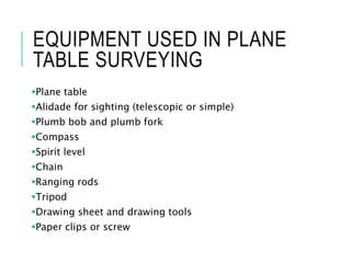 Plane table surveying project | PPTX