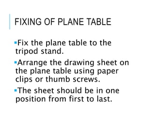 Plane table surveying project | PPT