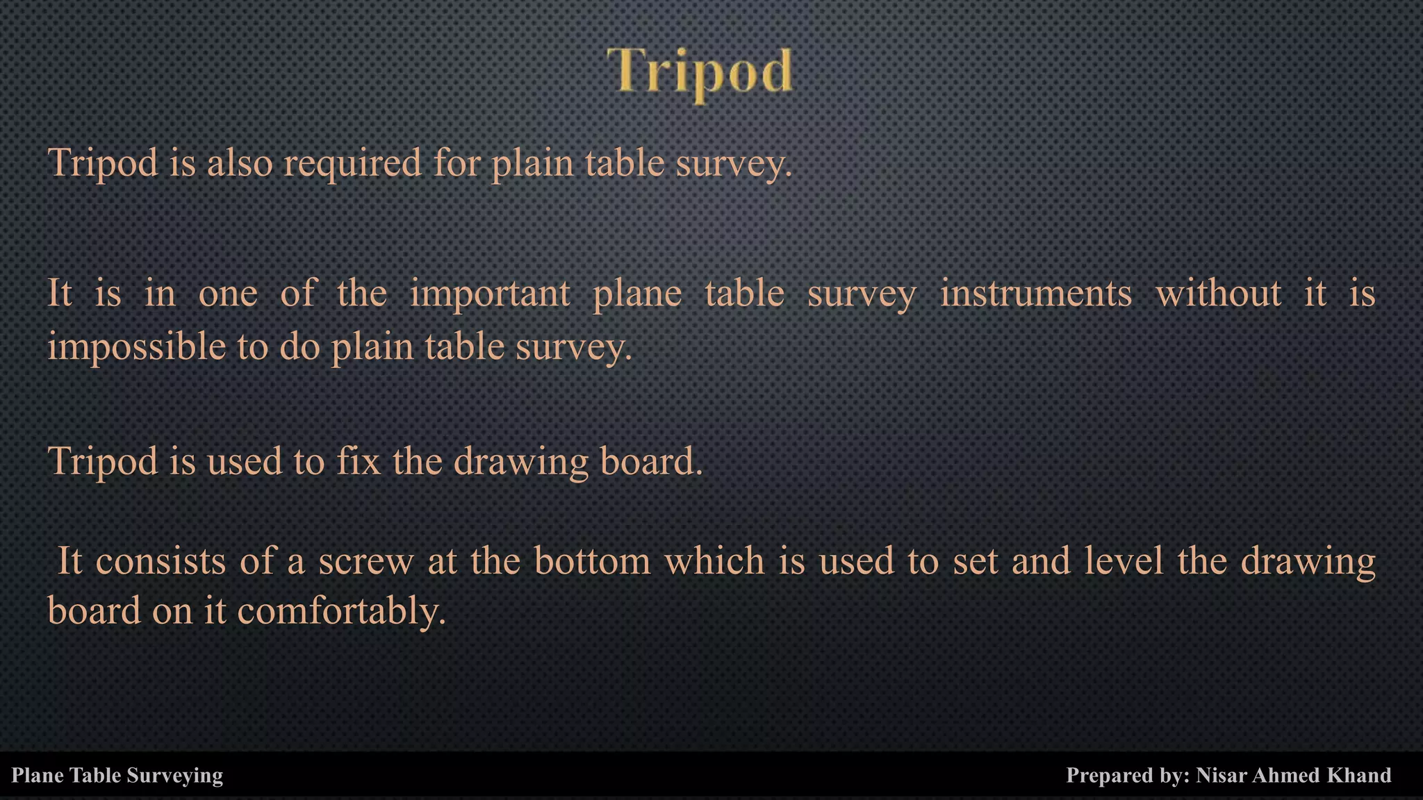 Instrumental Surveying Practical ( Plane table survey) | PPSX