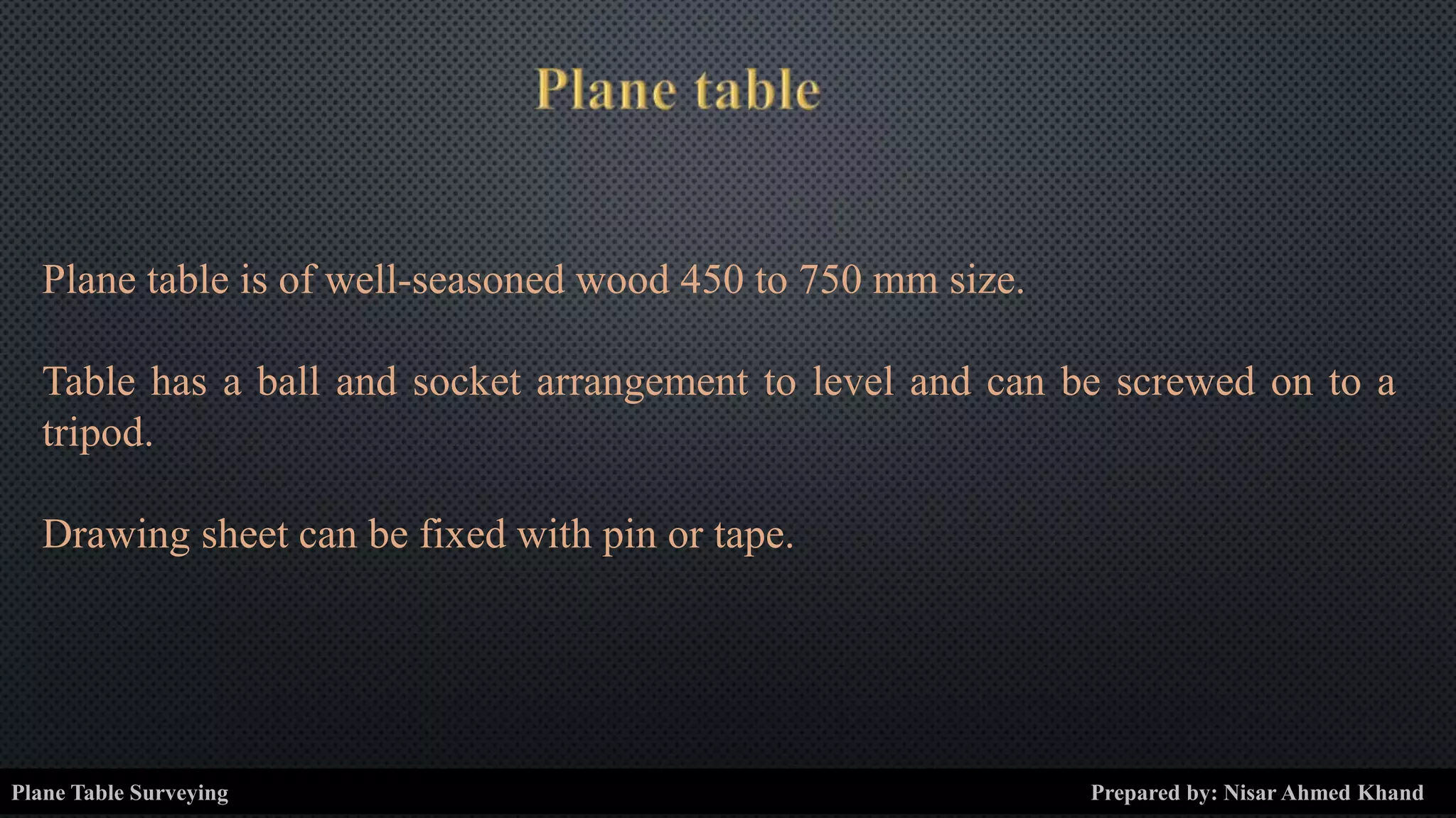 Instrumental Surveying Practical ( Plane table survey) | PPSX