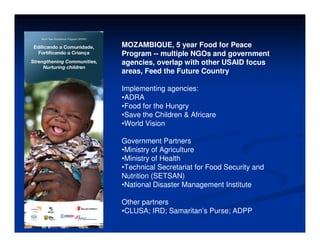 Planet Aid - How Food Aid Programs Decrease Vulnerability and Improve ...