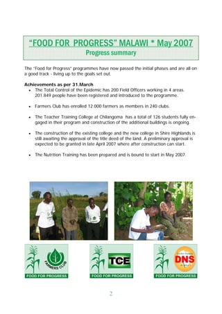 Planet aid malawi-2007 | PDF