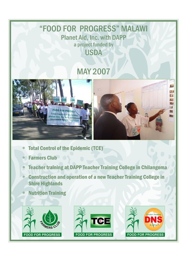 Planet aid drop boxes malawi-2007 | PDF