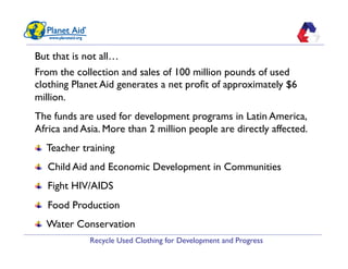 Planet aid drop boxes textile recycling-fred's_presentation_v2 | PPT