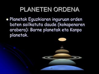 Planetak ast | PPT