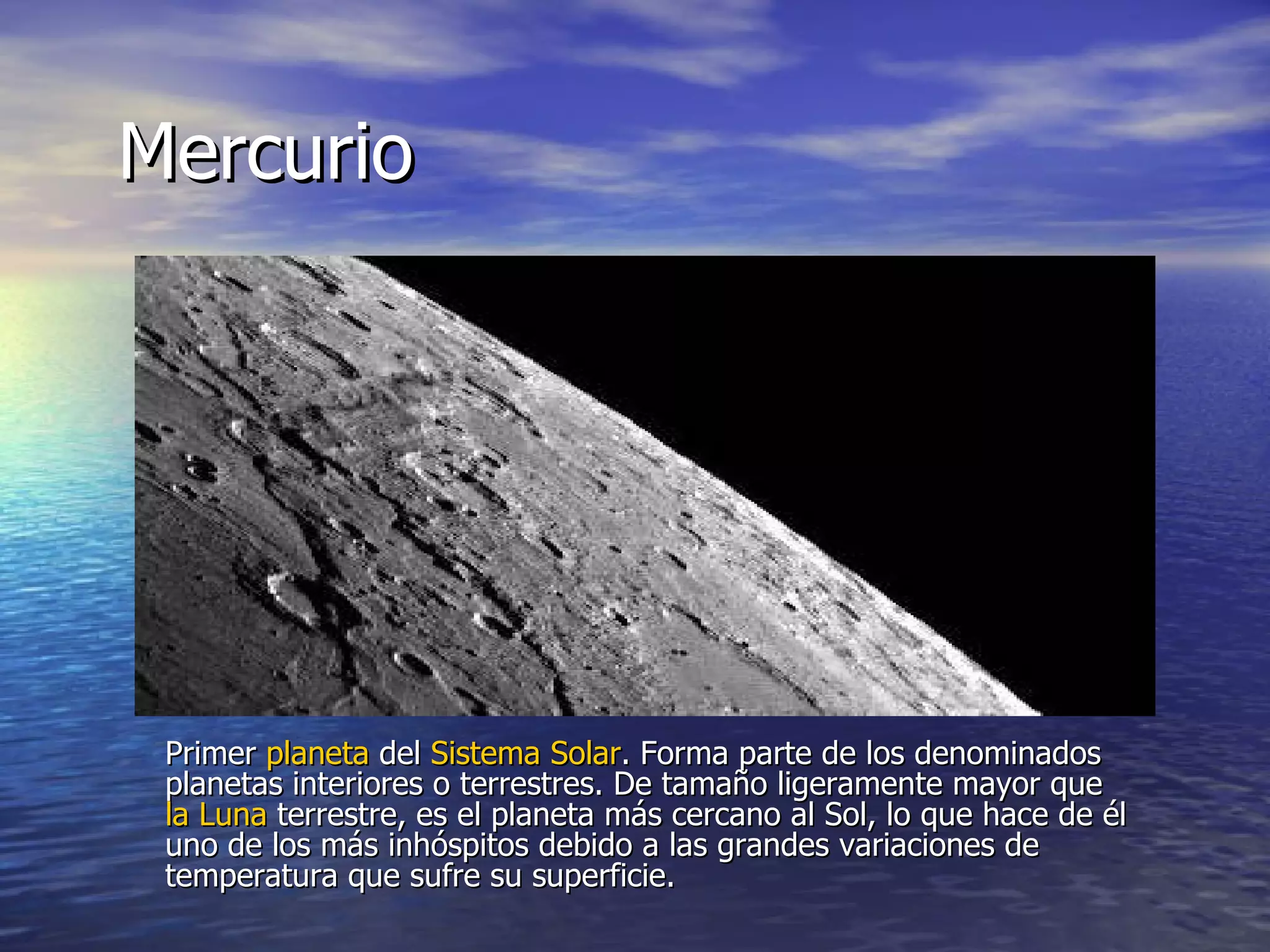 Planeta Mercurio | PPT