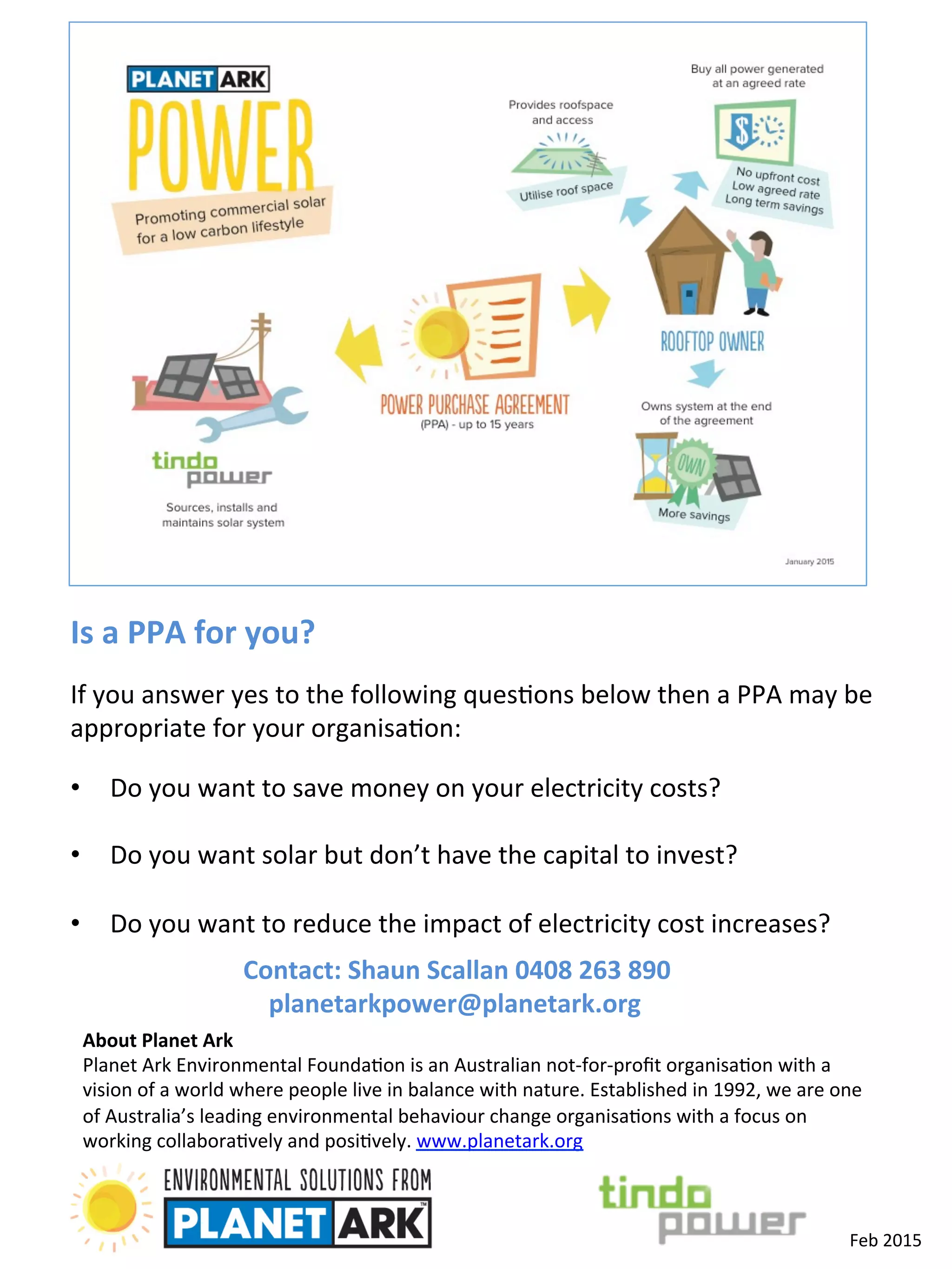 Planet Ark Power Overview Feb 2015a | PDF | Home Utilities | Personal Finance