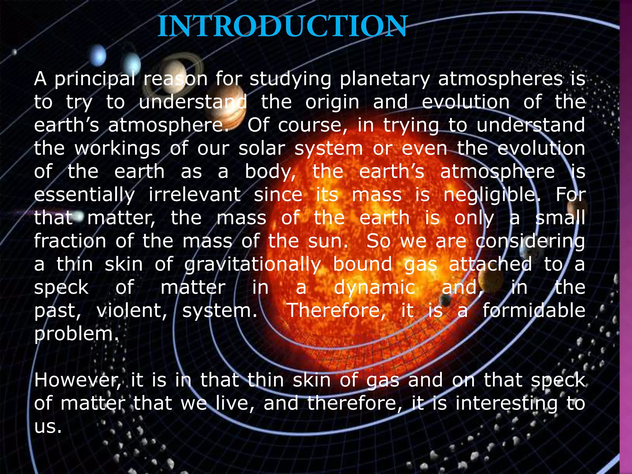 Planetary Atmospheres I | PPTX