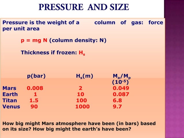 Planetary Atmospheres I | PPTX | Geology | Science
