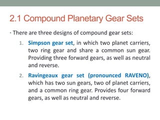 Planetary gear set | PPTX