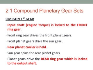 Planetary gear set | PPTX
