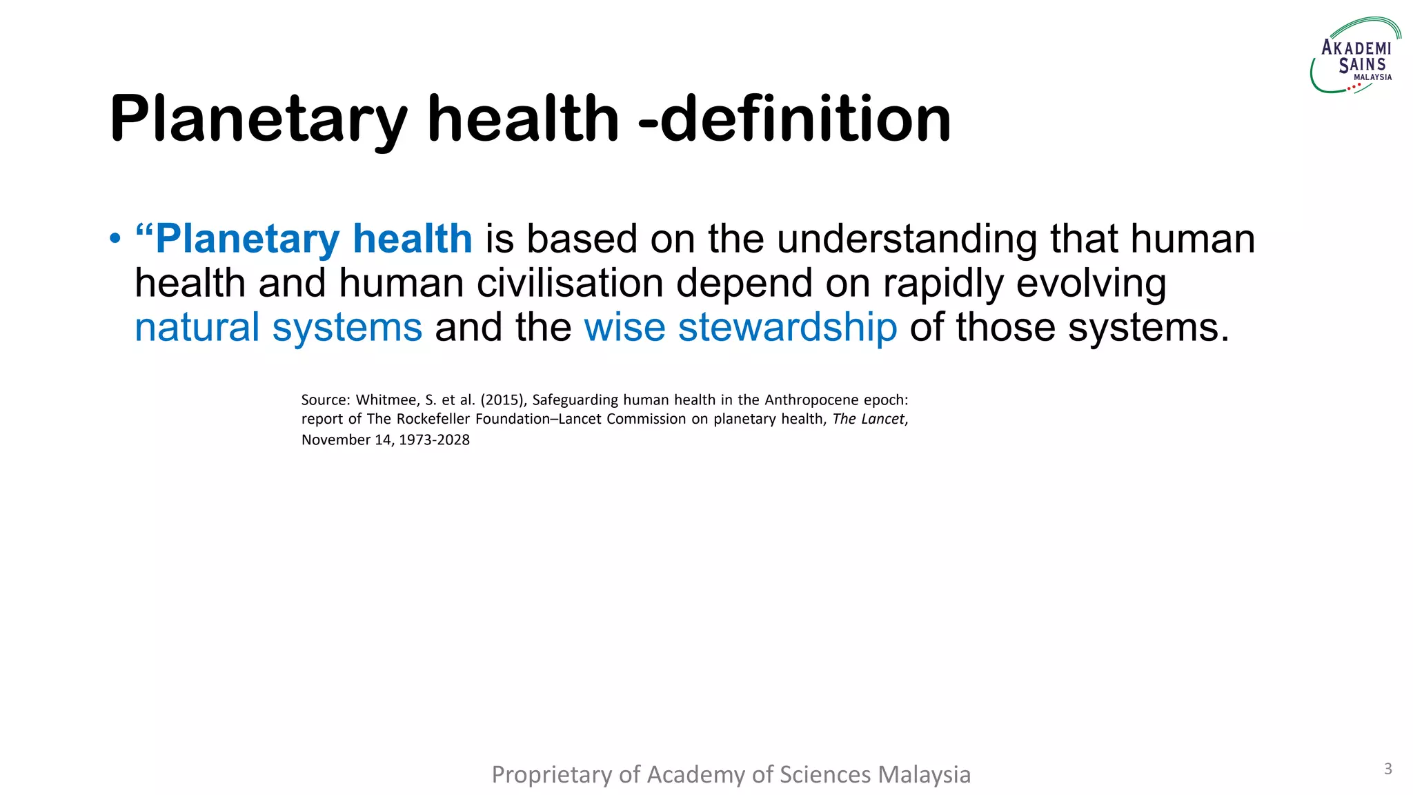 Planetary Health Forum 2022 | PDF