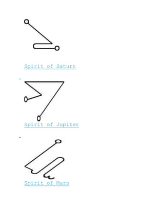 Planetary spirit sigils | PDF