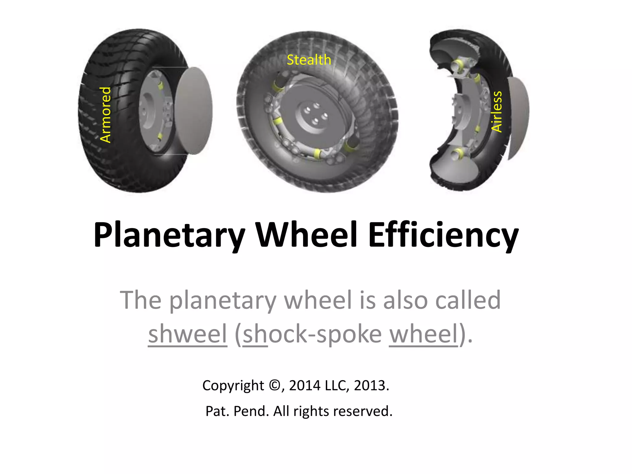 Planetary wheel (shweel) efficiency | PPTX