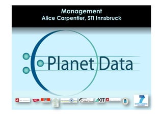PlanetData Management Overview | PPT