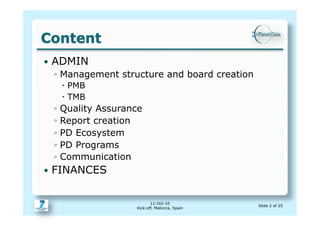 PlanetData Management Overview | PPT