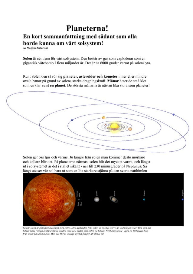 Planeterna En Kort Lektion! | DOC | Space and Astronomy | Science