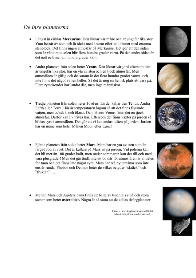 Planeterna En Kort Lektion! | DOC | Space and Astronomy | Science