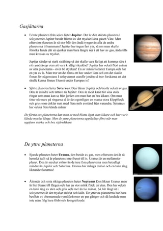 Planeterna En Kort Lektion! | DOC