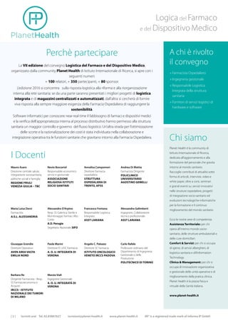 Planet health_Logistica del farmaco e del dispositivo medico_19 ottobre ...