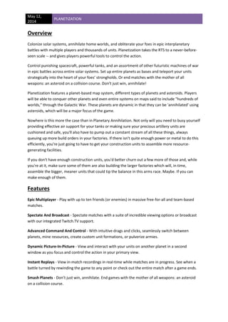 Planetization | PDF