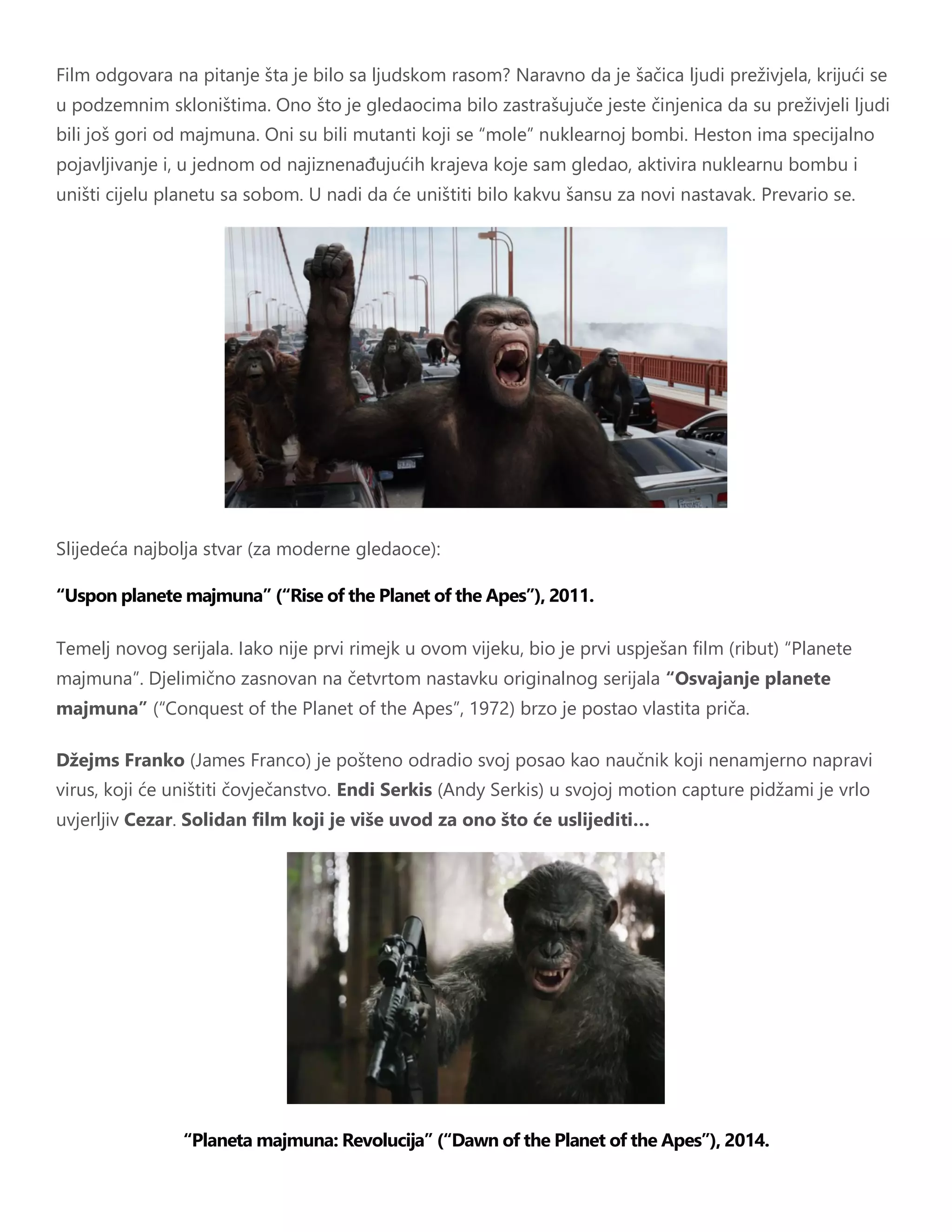 Planet majmuna filmovi | PDF