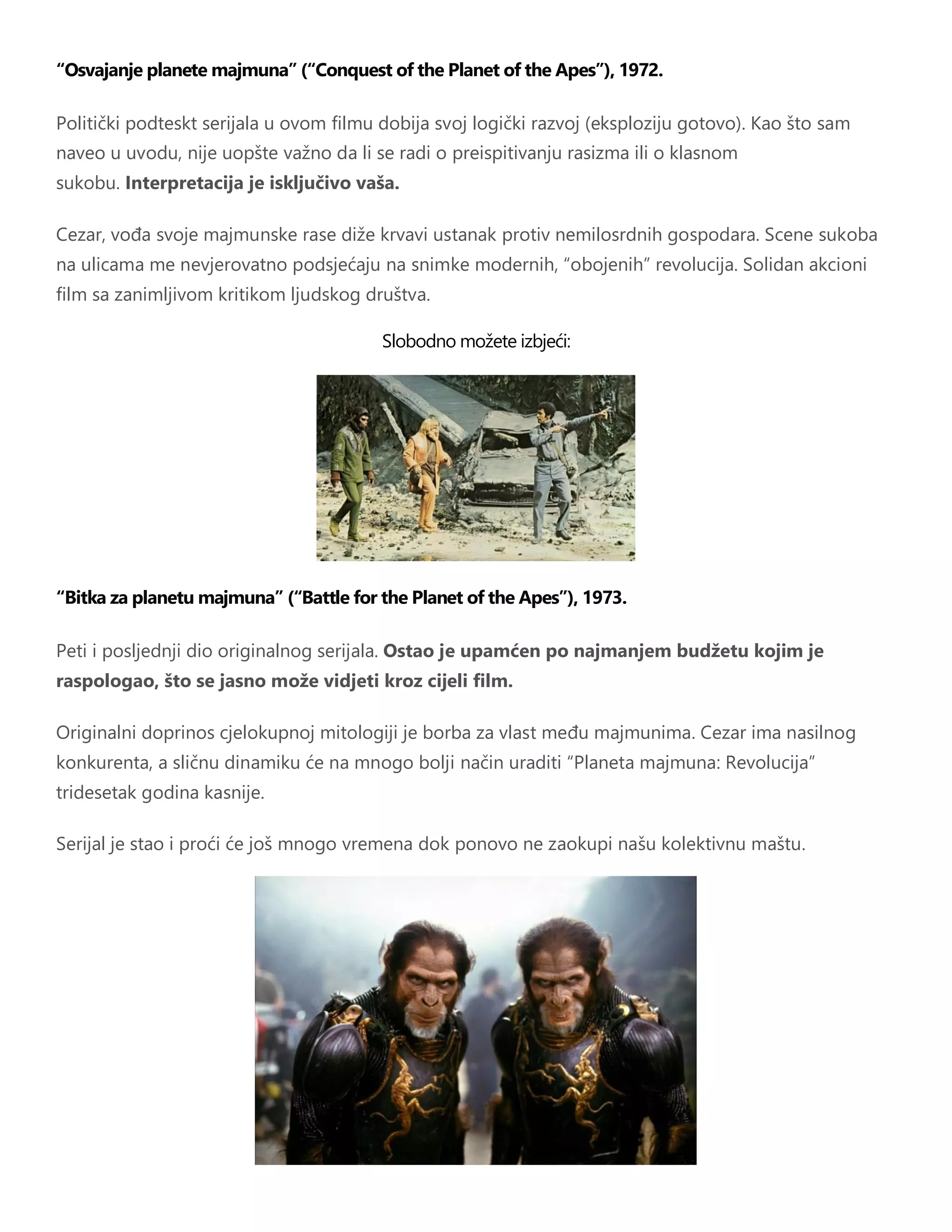 Planet majmuna filmovi | PDF