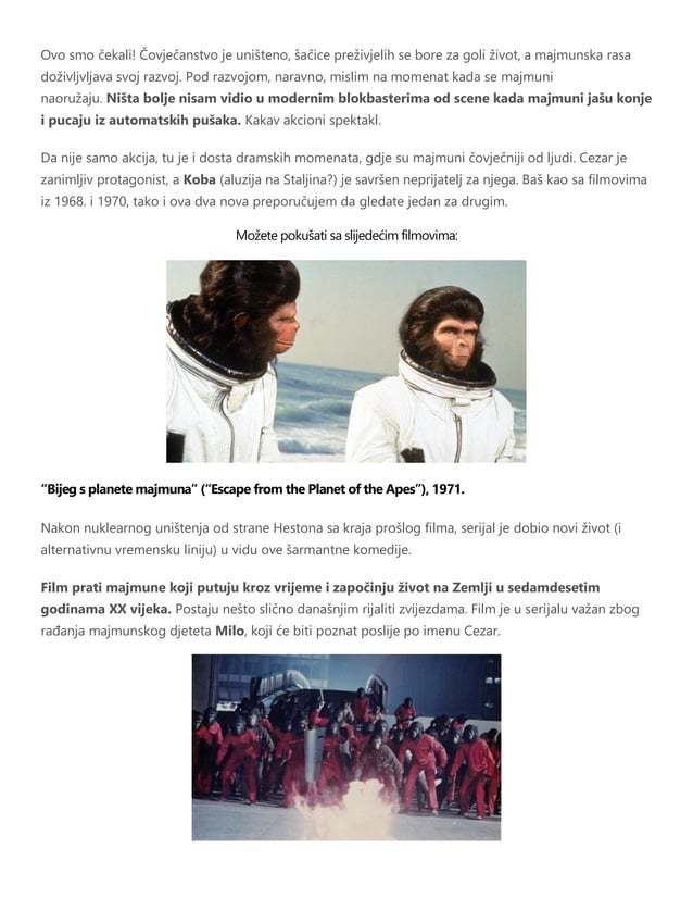 Planet majmuna filmovi | PDF